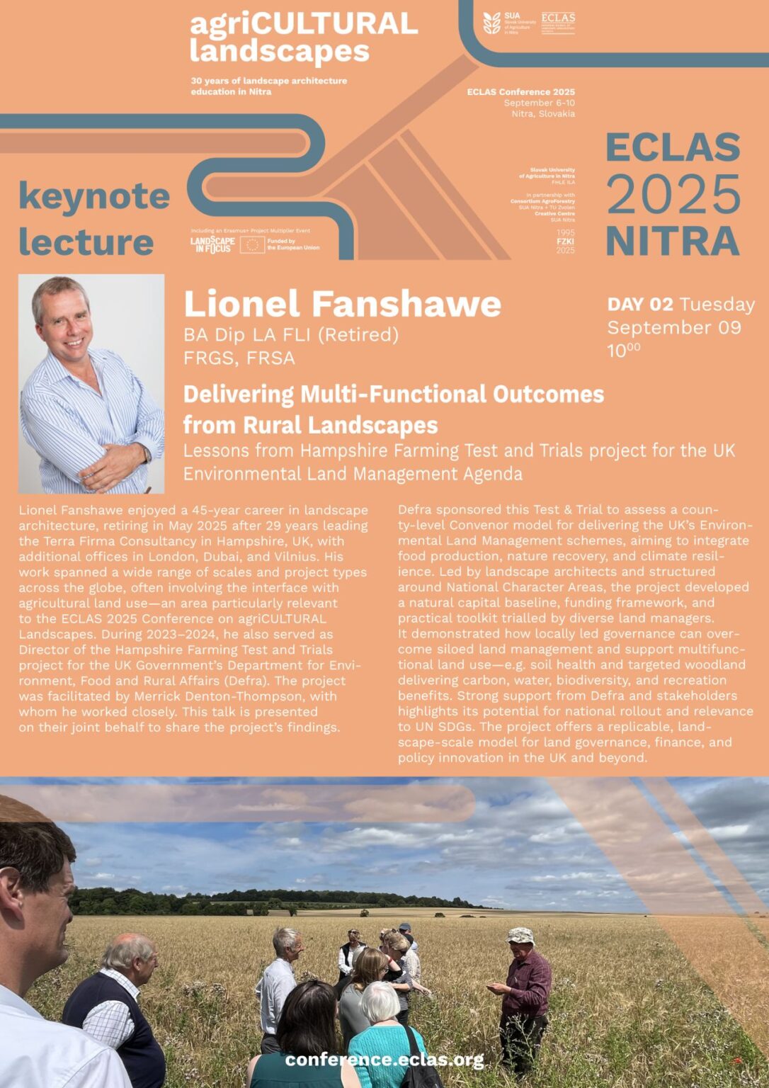 Keynote Speakers ECLAS 2025 - ECLAS 2025 agriCULTURAL Landscapes ...